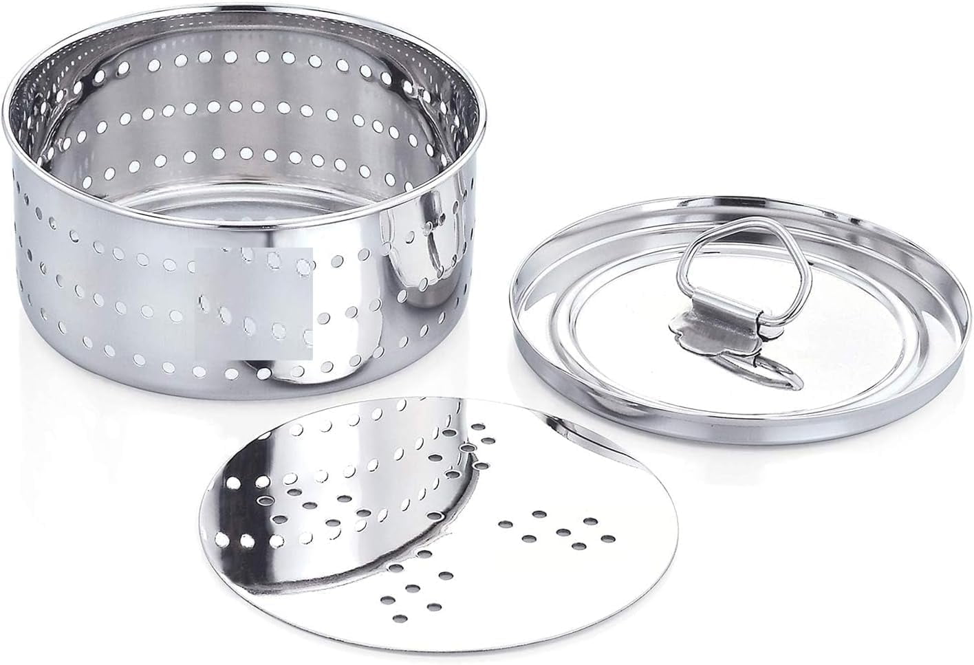 BishtHub Stainless Steel Paneer Maker Cheese Mould Press Round Shaped ...