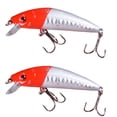 Bisitoy 2Pcs Sinking Fishing Lures Set with Glass Rattles for Deep ...