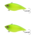 Bisitoy 2Pcs Soft Plastic Fishing Lures Swimbait Paddle Tail Hook for ...