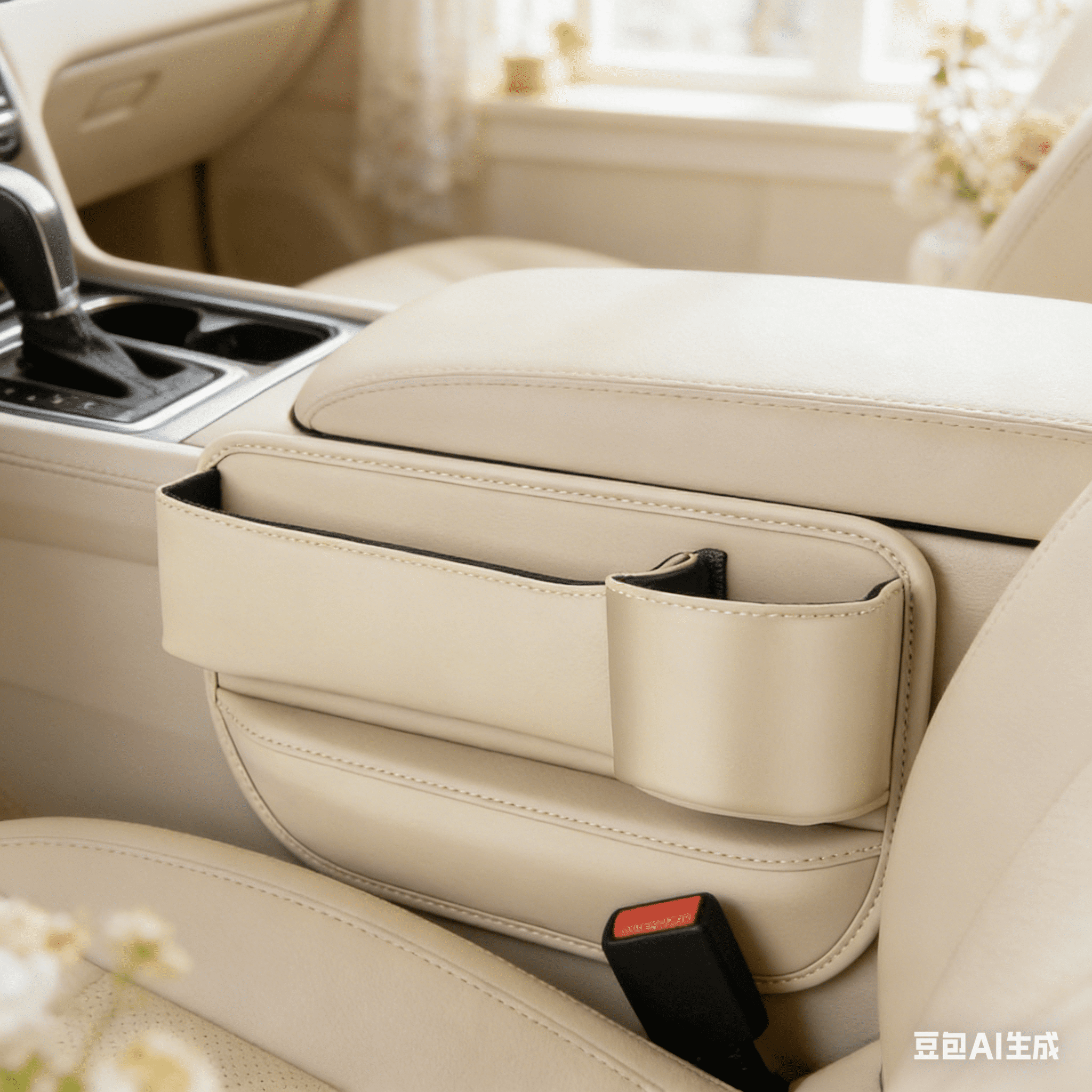 Bisitoy Car Seat Gap Filler Organizer, 2026 New Car Leather Cup Holder ...
