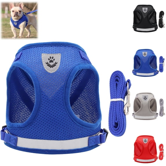Bisitoy Dog Harness, Reflective Vest Style Breathable Mesh with Leash ...