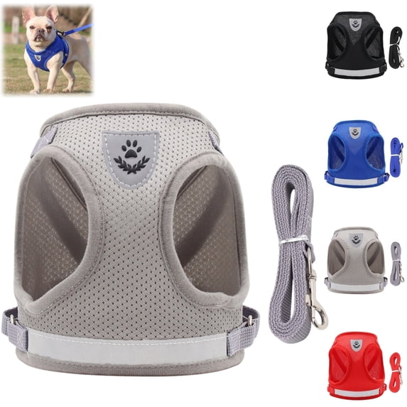 Bisitoy Dog Harness, Reflective Vest Style Breathable Mesh with Leash ...