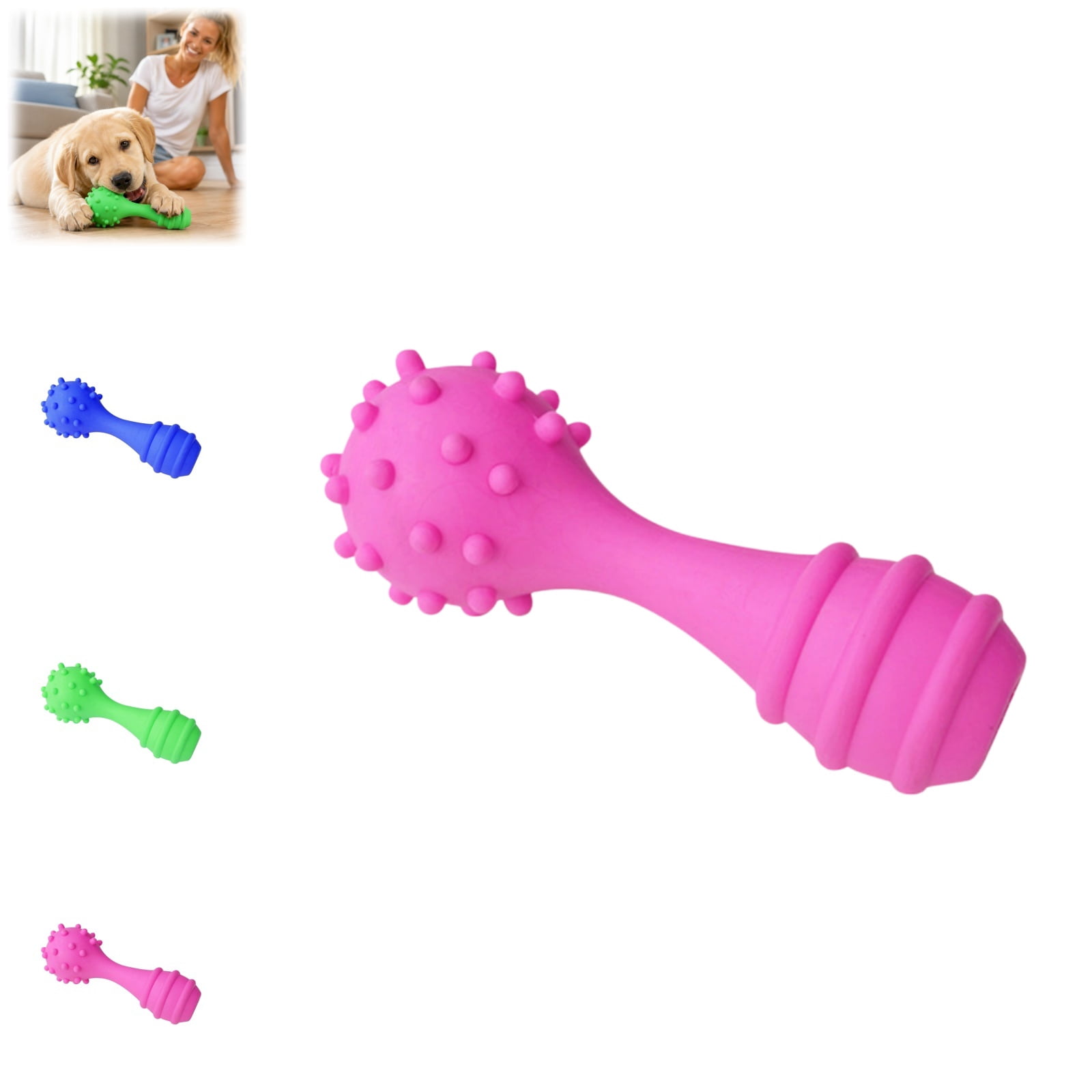 Bisitoy Dog Toys for Aggressive Chewers, Durable Dental Chew Toy with ...