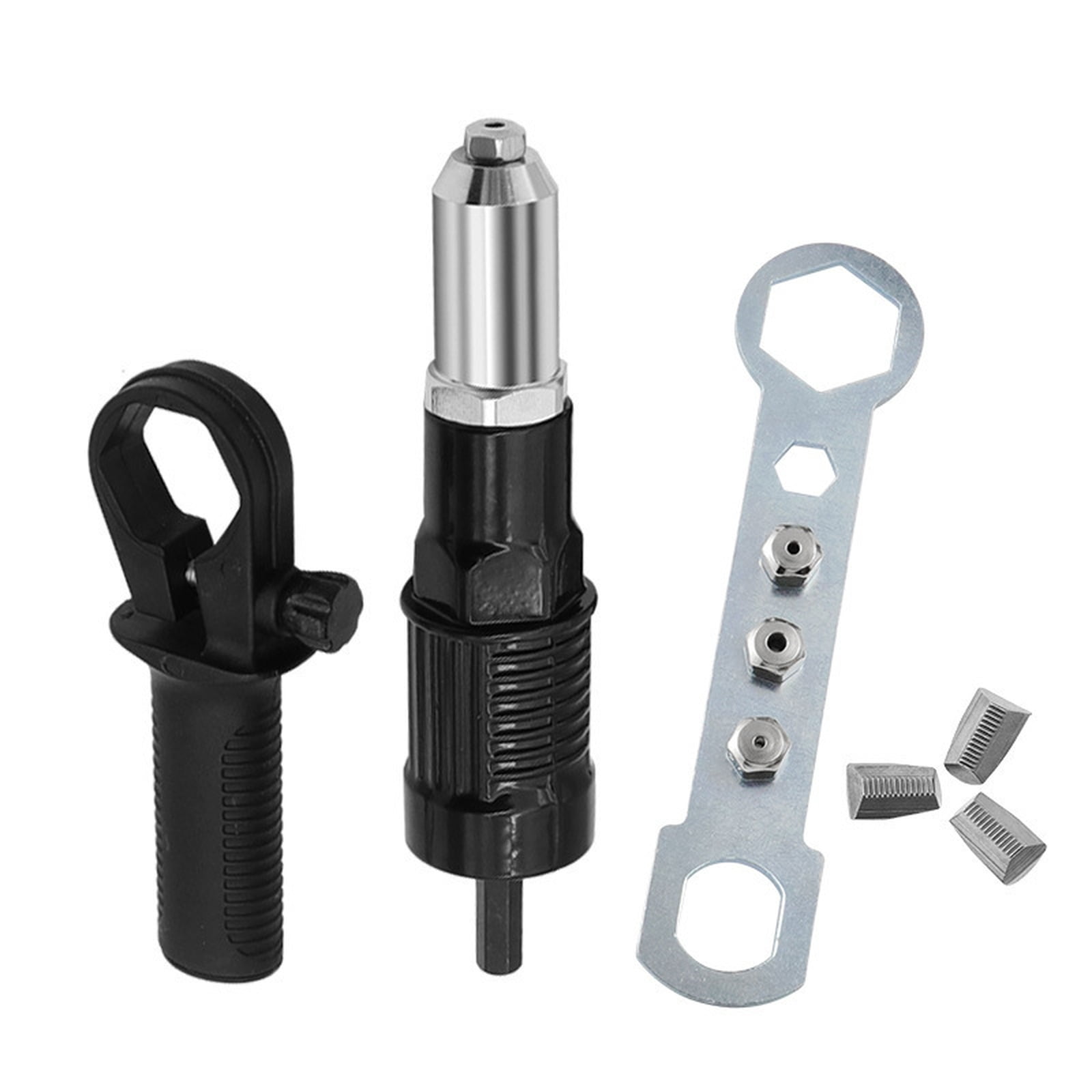 Bisitoy Pop Rivet Gun Adapter Kit, Rivet Drill Attachment with 4 Rivets ...