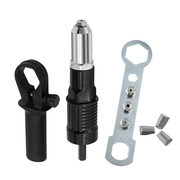Bisitoy Pop Rivet Gun Adapter Kit, Rivet Drill Attachment with 4 Rivets ...