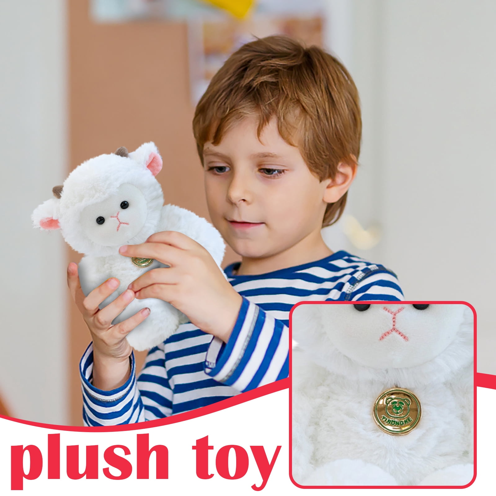 Bisitoy Realistic Plush Stuffed Animal Toys Lifelike Details Make a ...