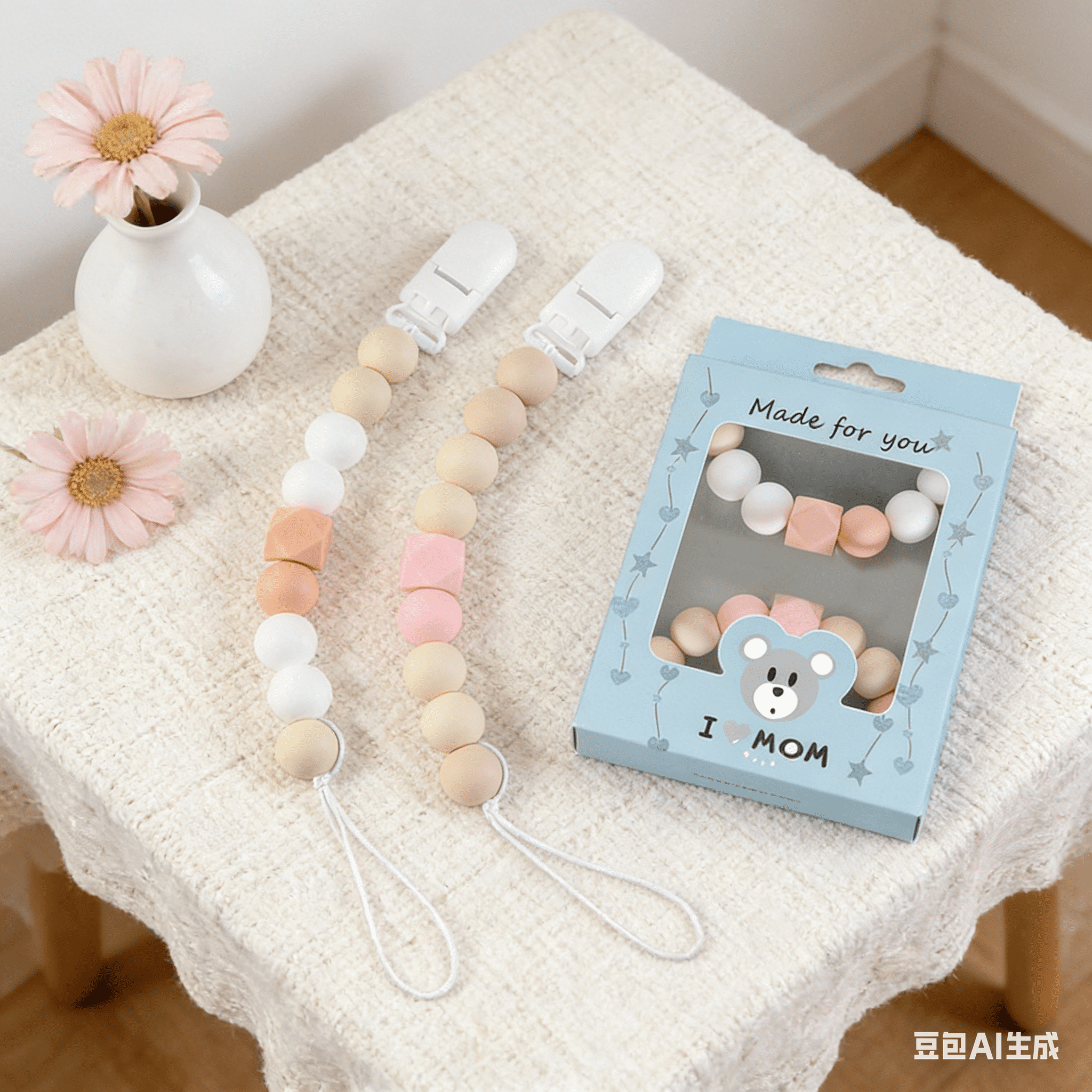 Bisitoy Silicone Pacifier Clip - Essential for Teething and Pacifier ...