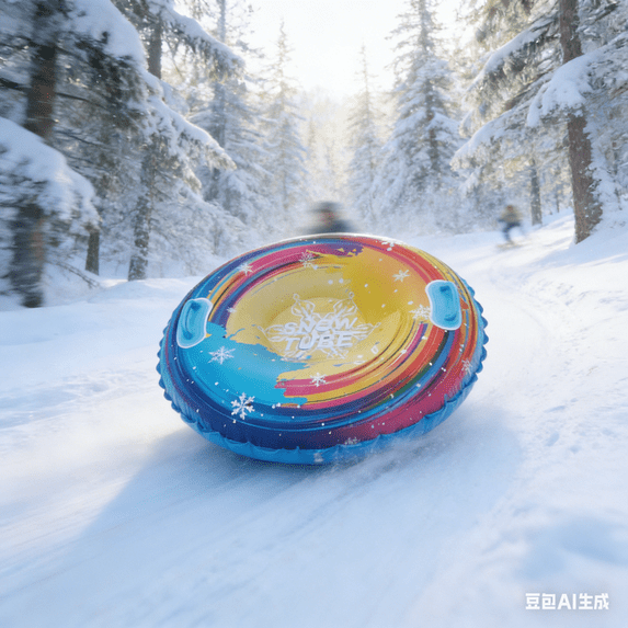 Bisitoy Snow Tube For Winter Inflatable 35 Inch Heavy Duty Snow Sleds ...