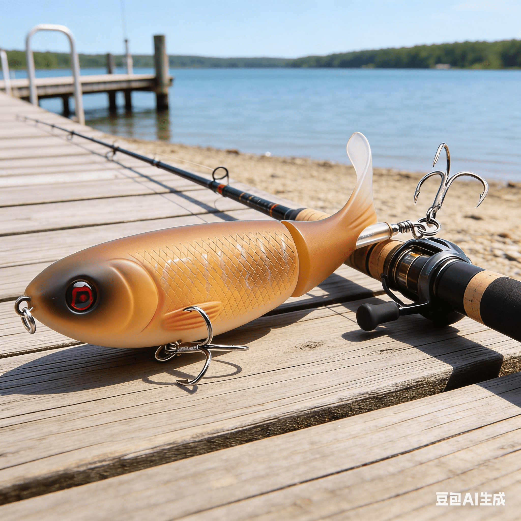 Bisitoy Topwater Fishing Lures: 17g Propeller Crankbait with Sound ...