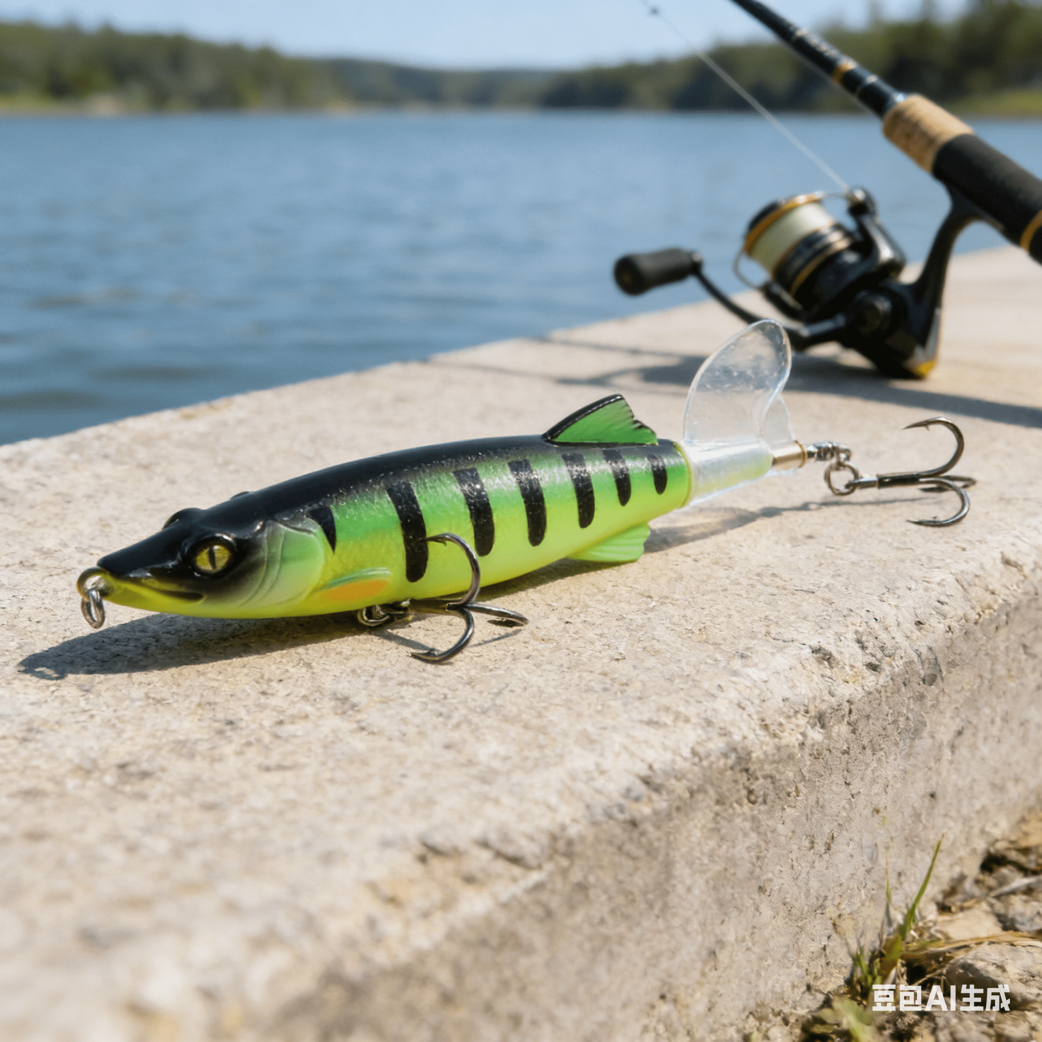 Bisitoy Topwater Fishing Lures, Propeller-Generated Surface Disturbance ...