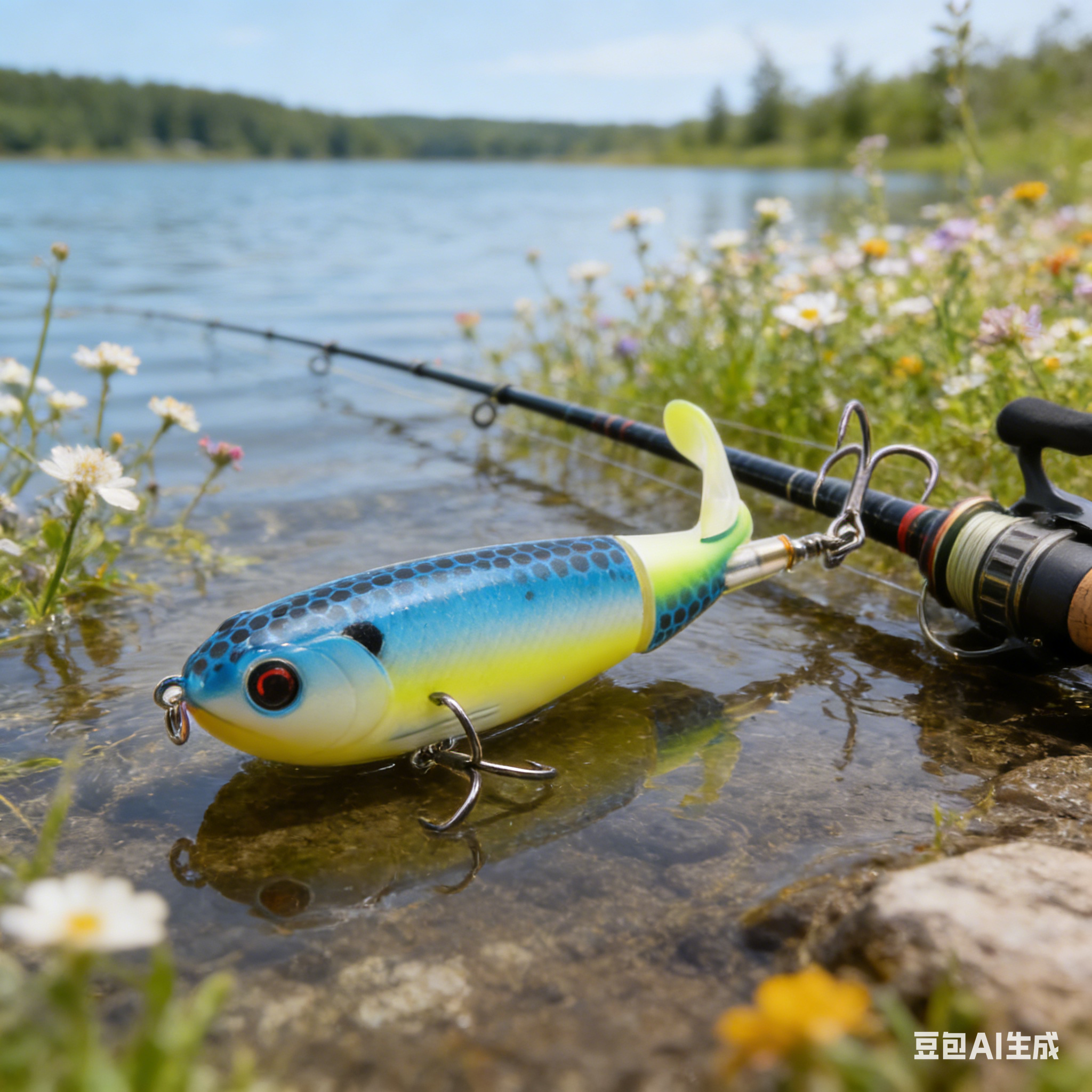 Bisitoy Topwater Fishing Lures with Splashing Propellers for Surface ...