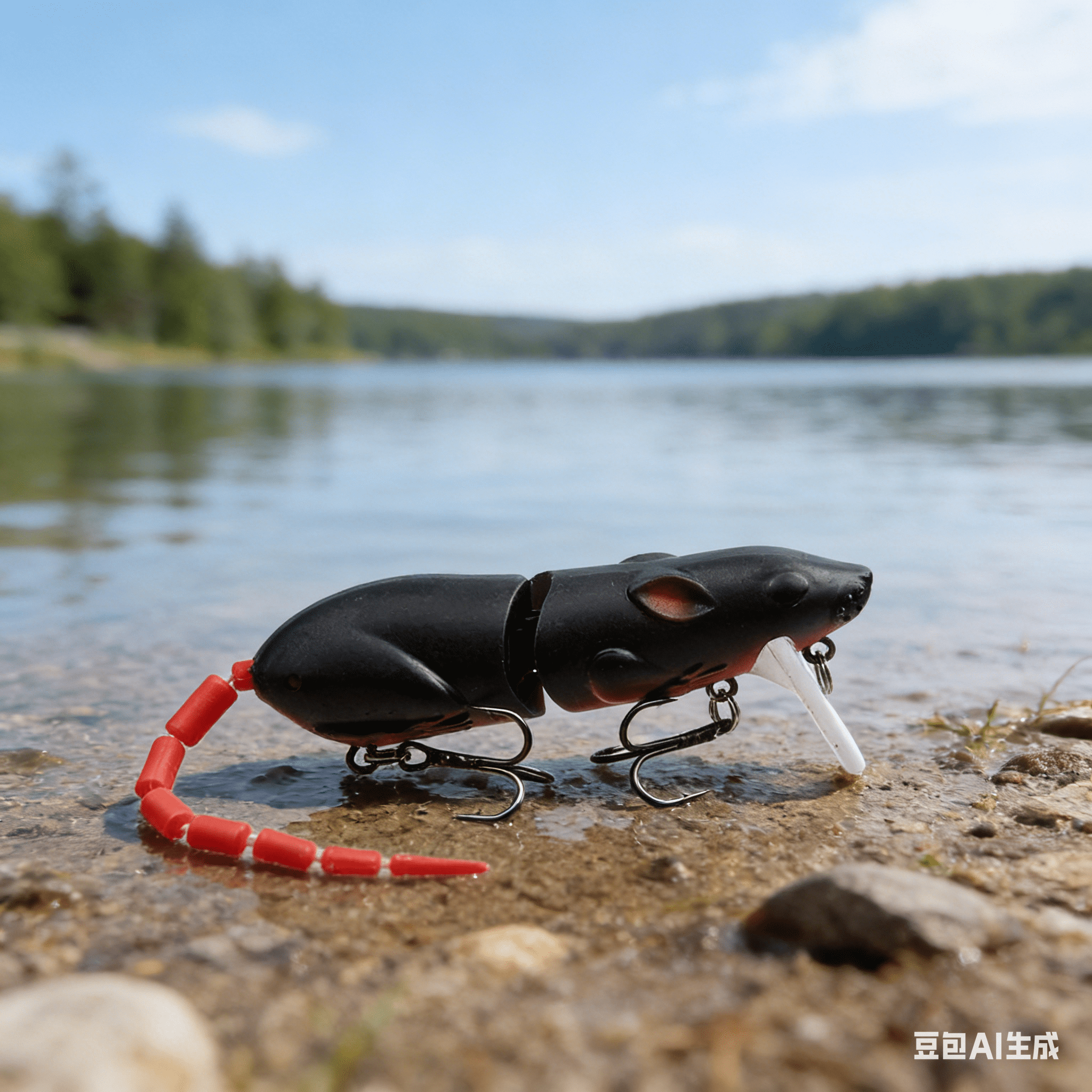 Bisitoy Topwater Mouse Fishing Lures, Multi-Jointed Mouse Bait for ...