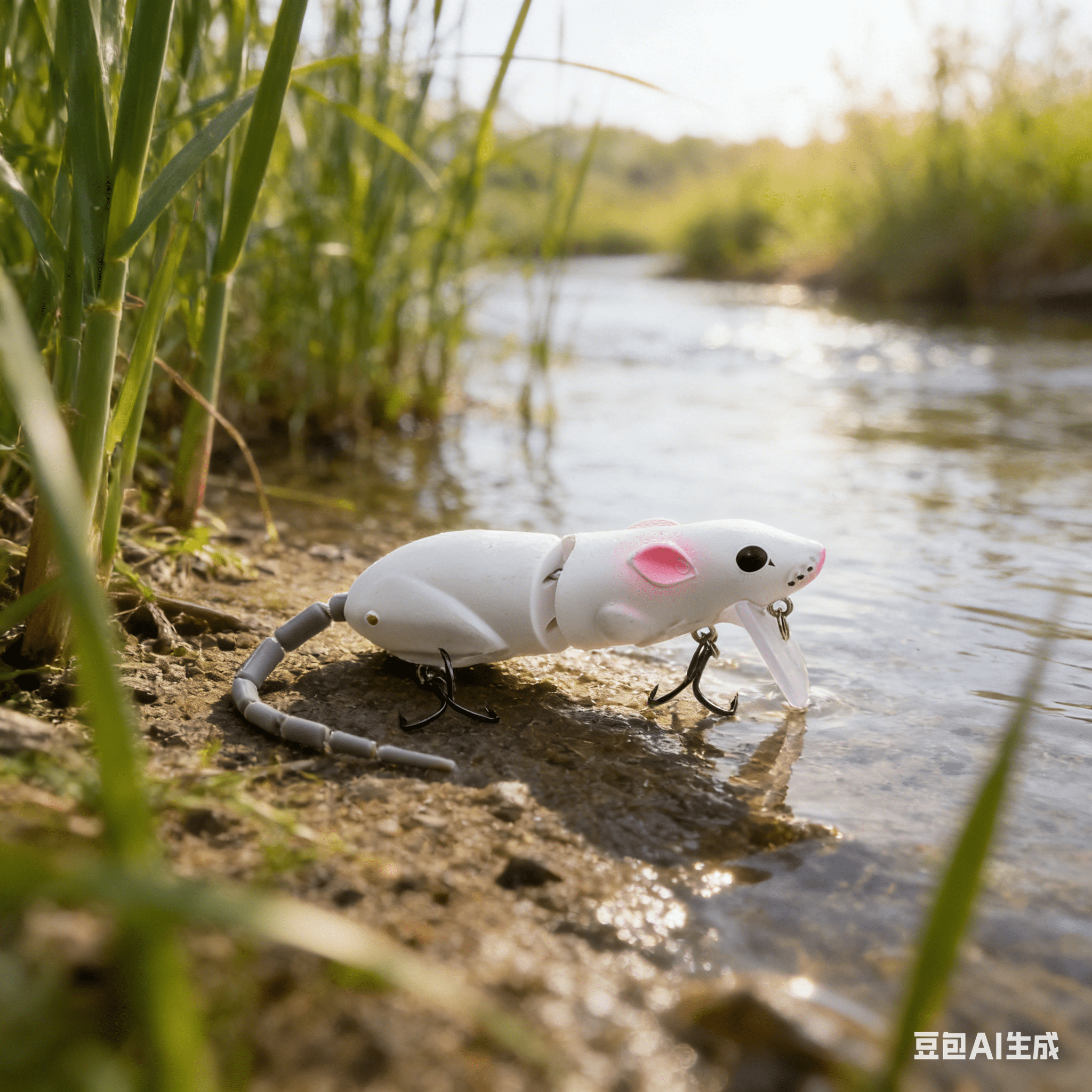 Bisitoy Topwater Mouse Fishing Lures, Multi-Jointed Mouse Bait for ...
