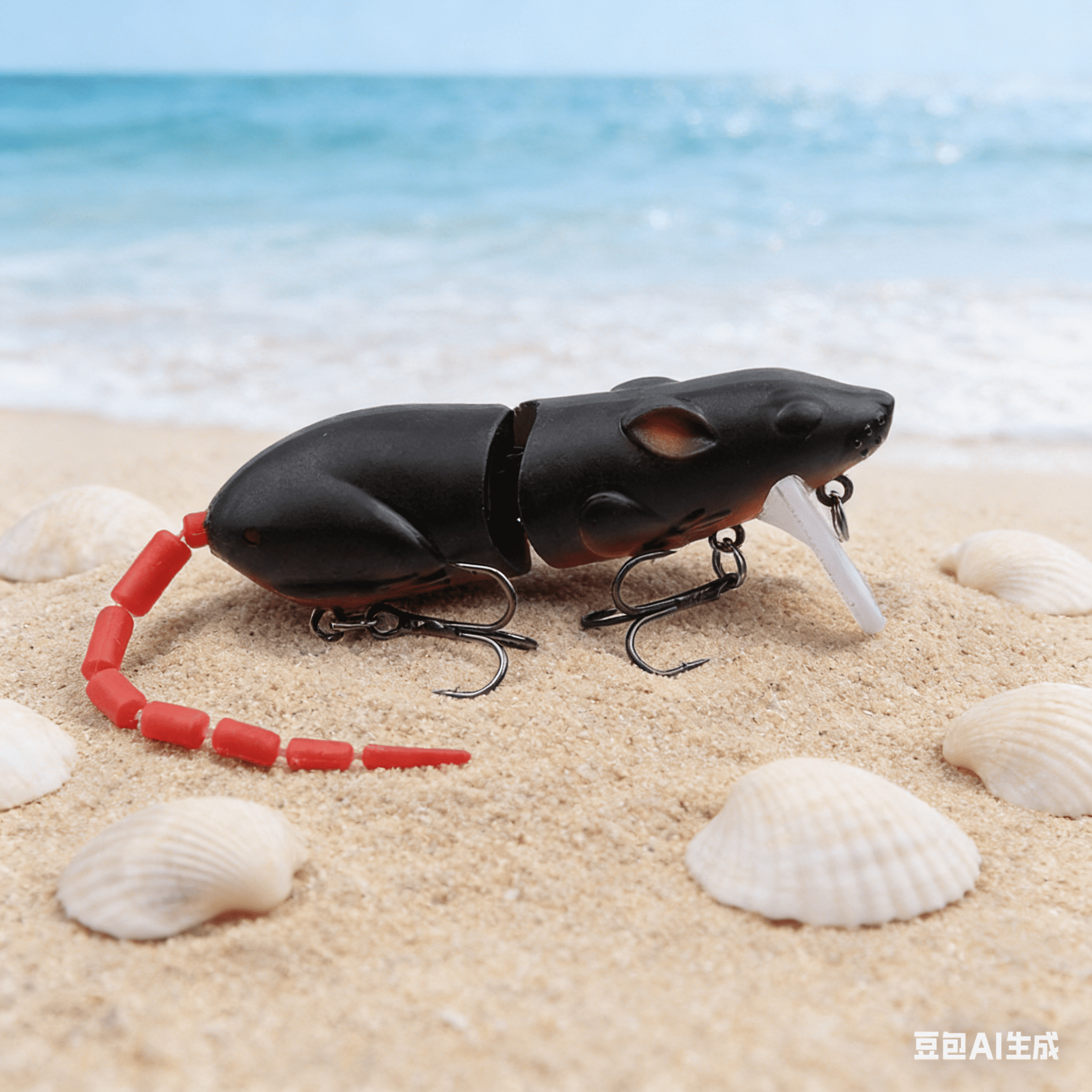 Bisitoy Topwater Mouse Fishing Lures, Multi-Segment Mouse Lure with ...