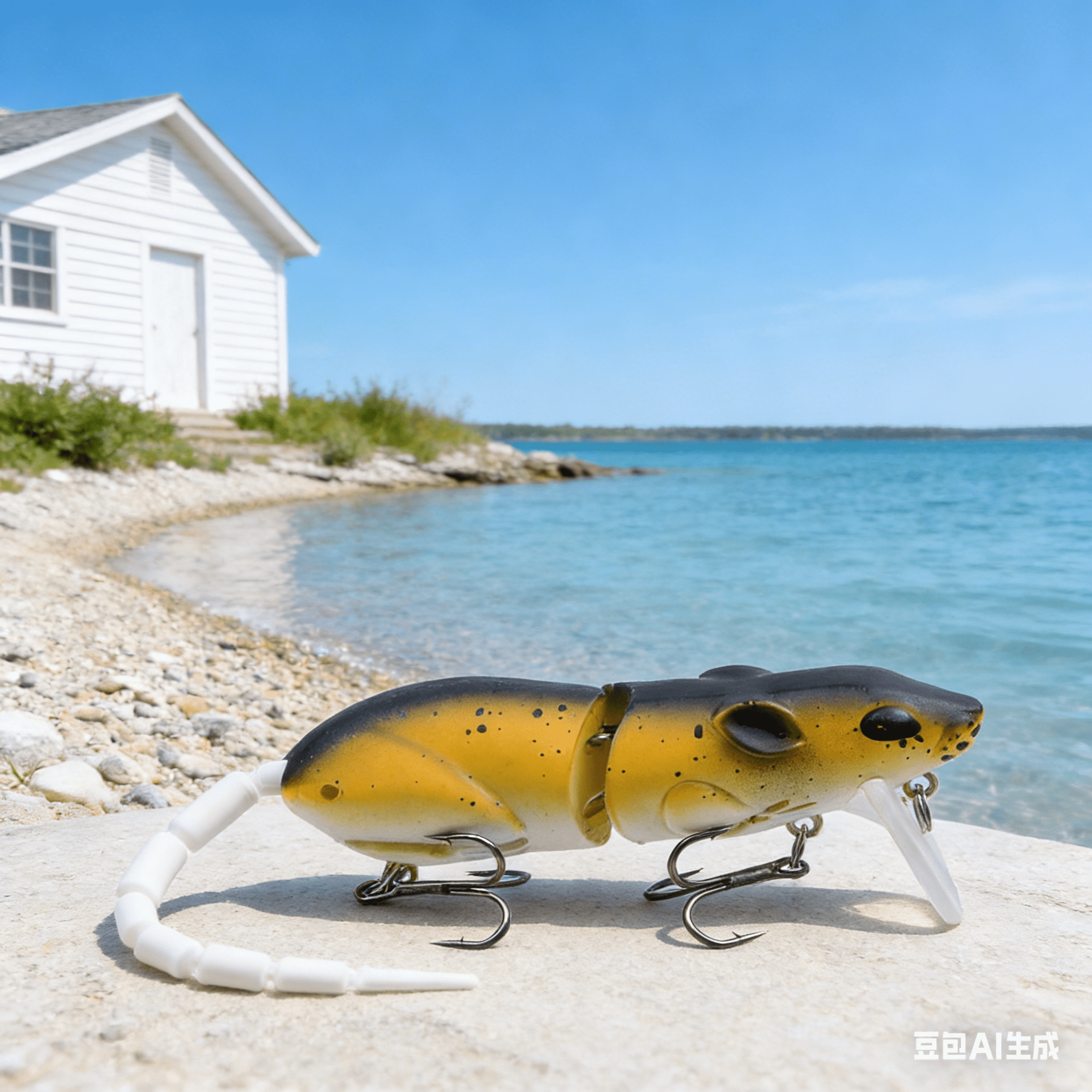 Bisitoy Topwater Mouse Fishing Lures, Multi-Segment Mouse Lure with ...