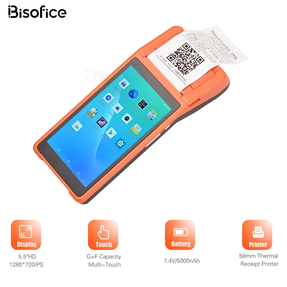 Bisofice All in One POS PDA Receipt Printer Support Wi-Fi / BT /USB OTG ...