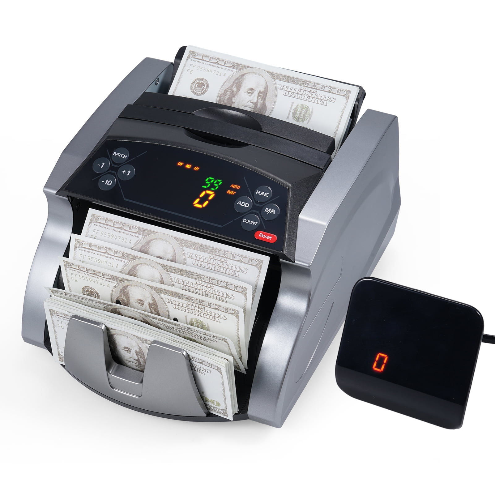 Bisoffice Digital Cash Counter with Value Counting, UV/MG/IR Detector ...