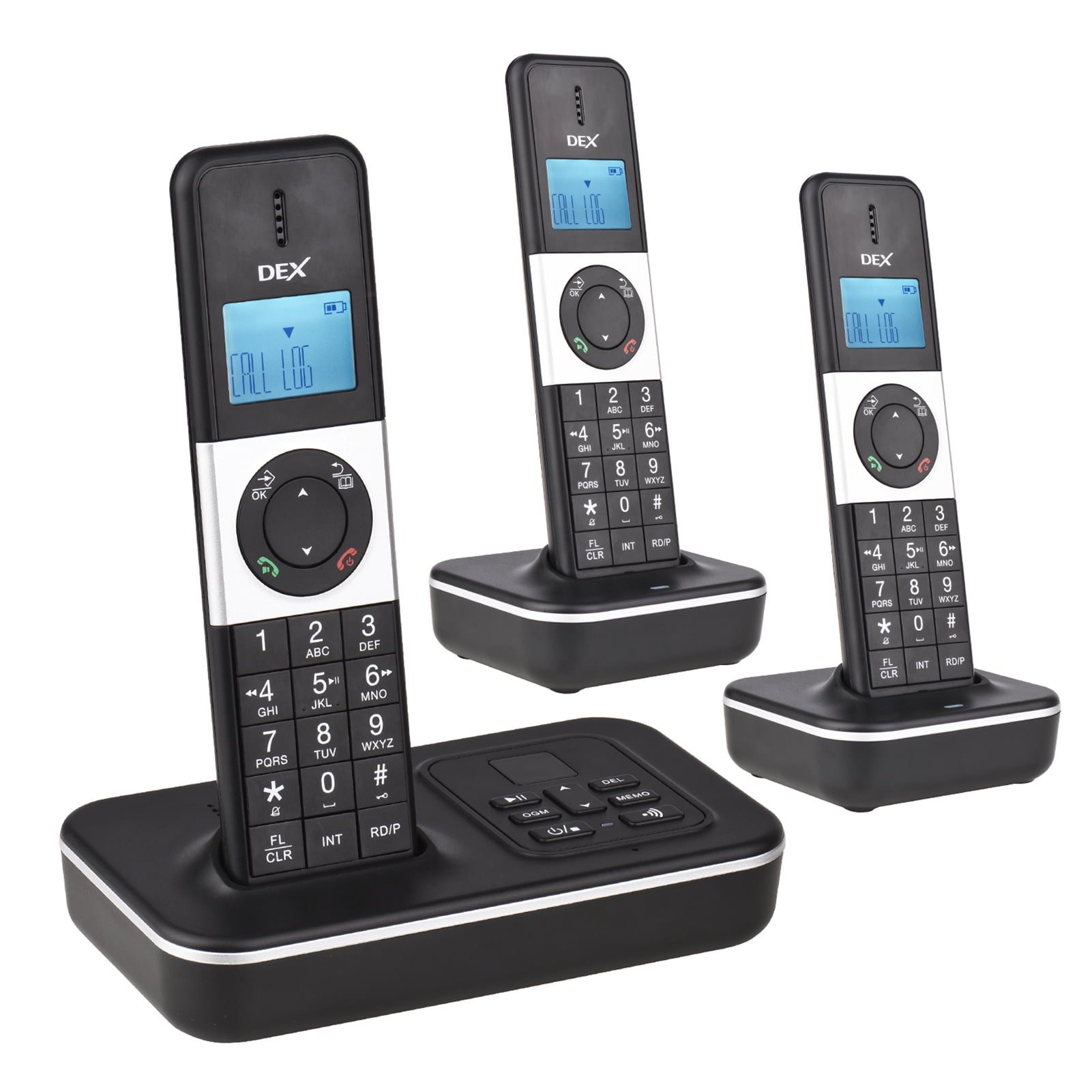 Bisofice landline,3 Lines Screen Batteries Support 16 Lines Screen ...