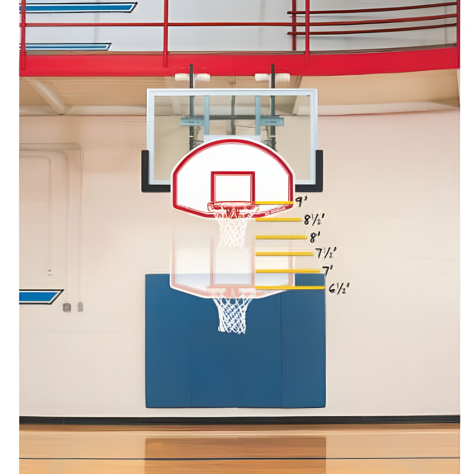 Bison, Mini Basketball Goal, 6-in-1, Adjustable Height for Youth ...