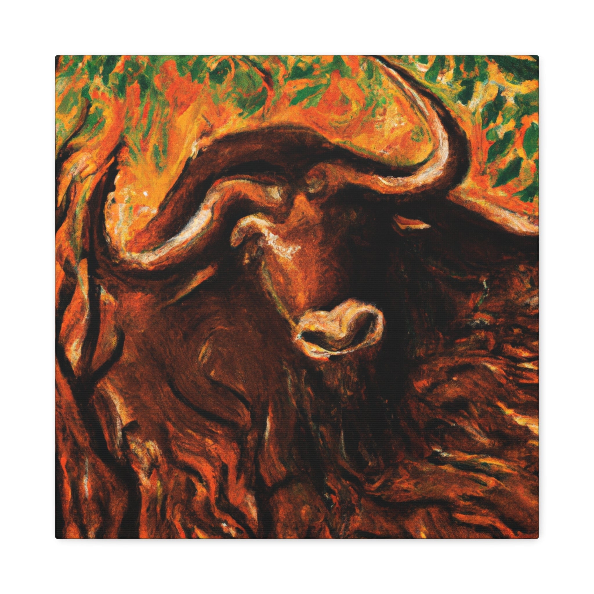 "Bison Amidst Splendor" - Canvas - Walmart.com