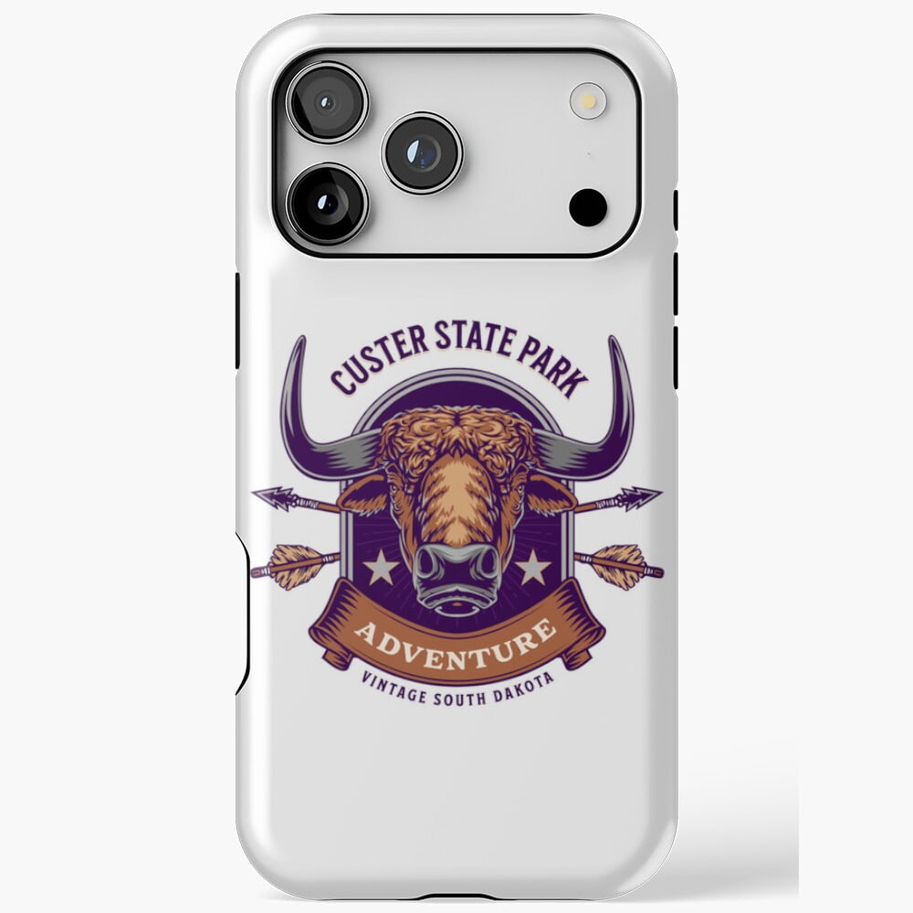 Bison Arrows Western Custer State Park iPhone Case 17 16 15 14 13 12 11 ...