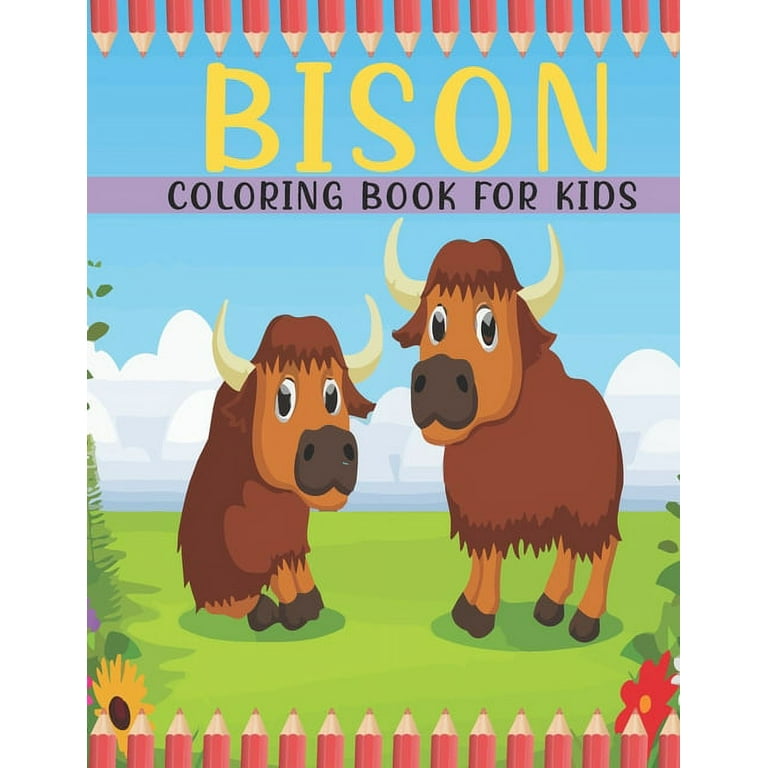 bison coloring book