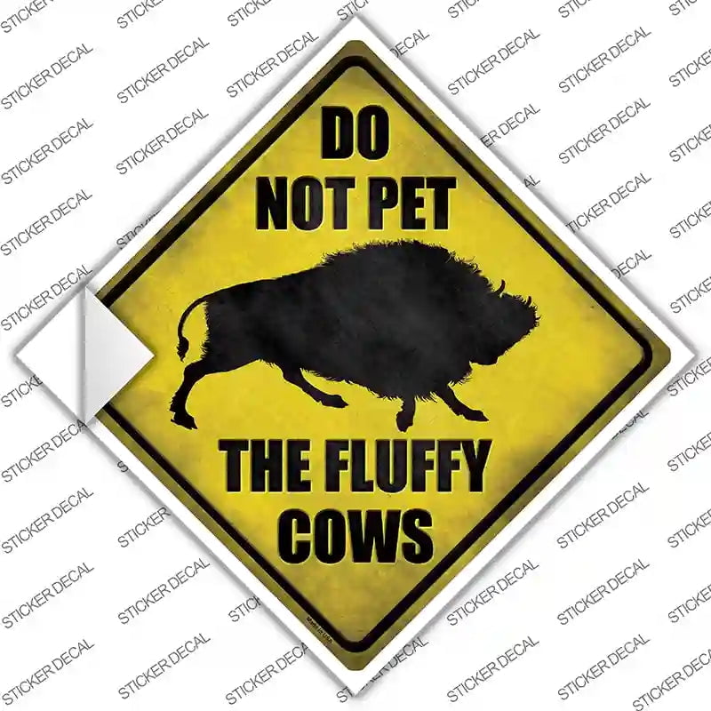 Bison Do Not Pet Novelty Diamond Sticker Decal Large - Walmart.com