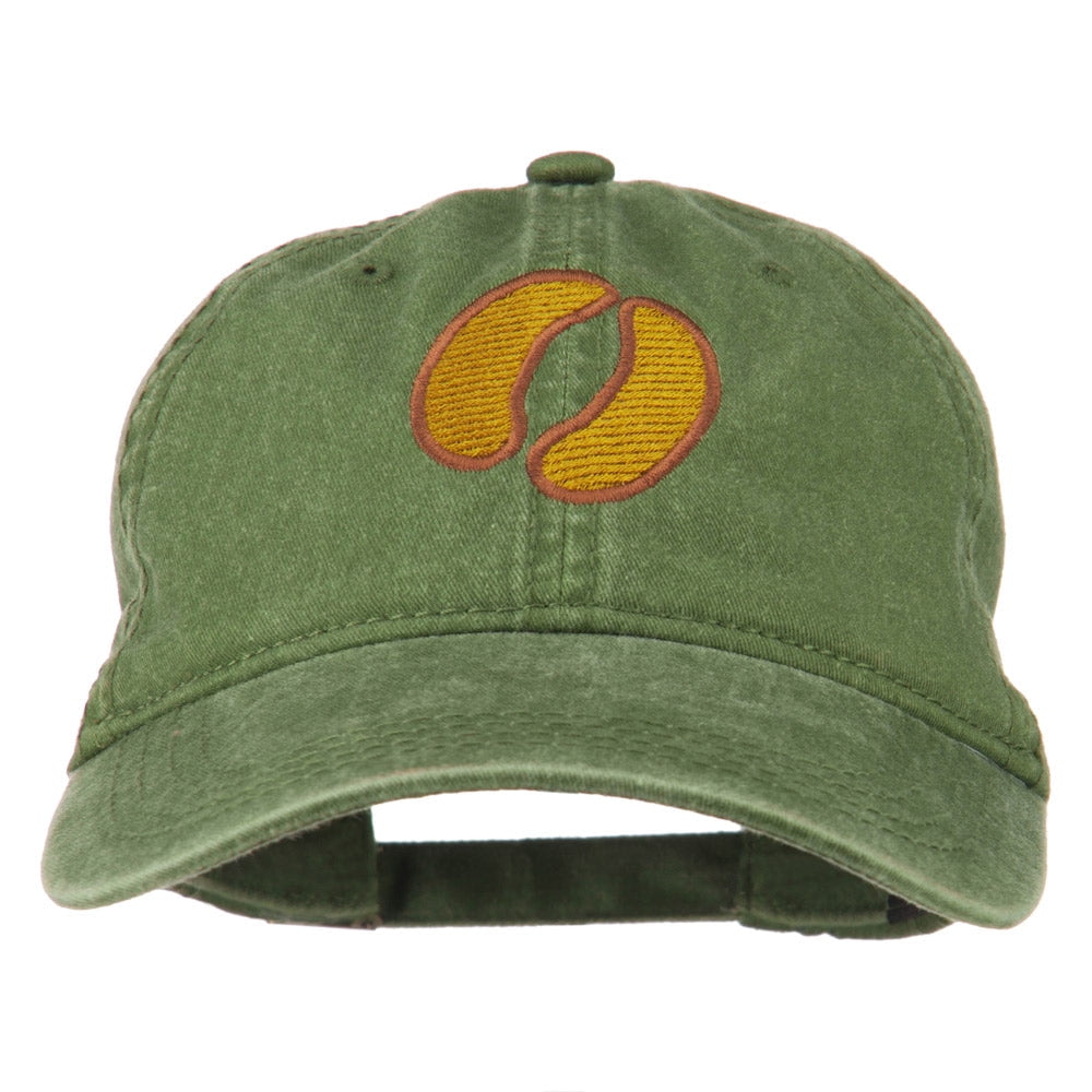 Bison Hoof Mascot Embroidered Washed Dyed Cap - Olive Green OSFM ...