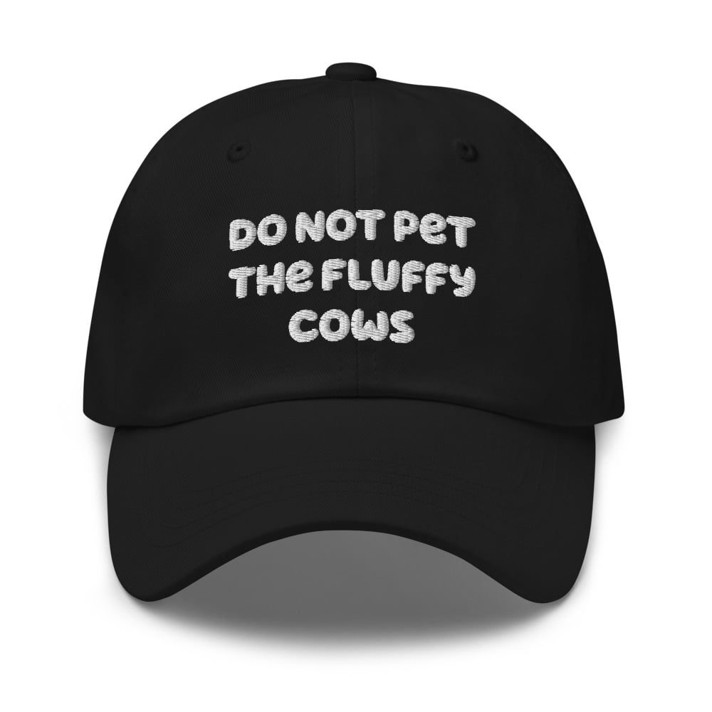 Bison Lover Classic Dad Hat, Do Not Pet The Fluffy Cows- Embroidery ...