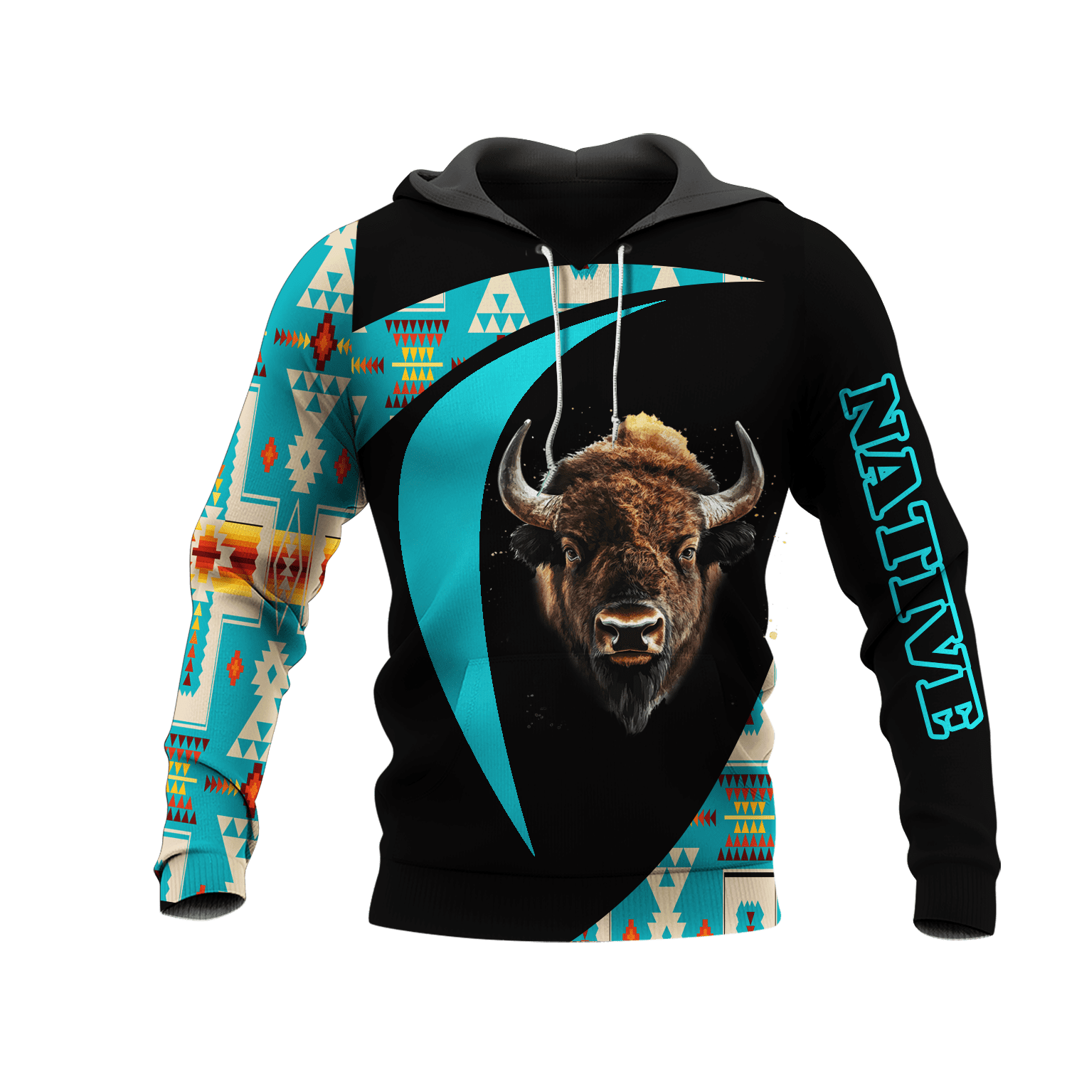 Bison Native American Pride 3D Hoodie 12 - Walmart.com
