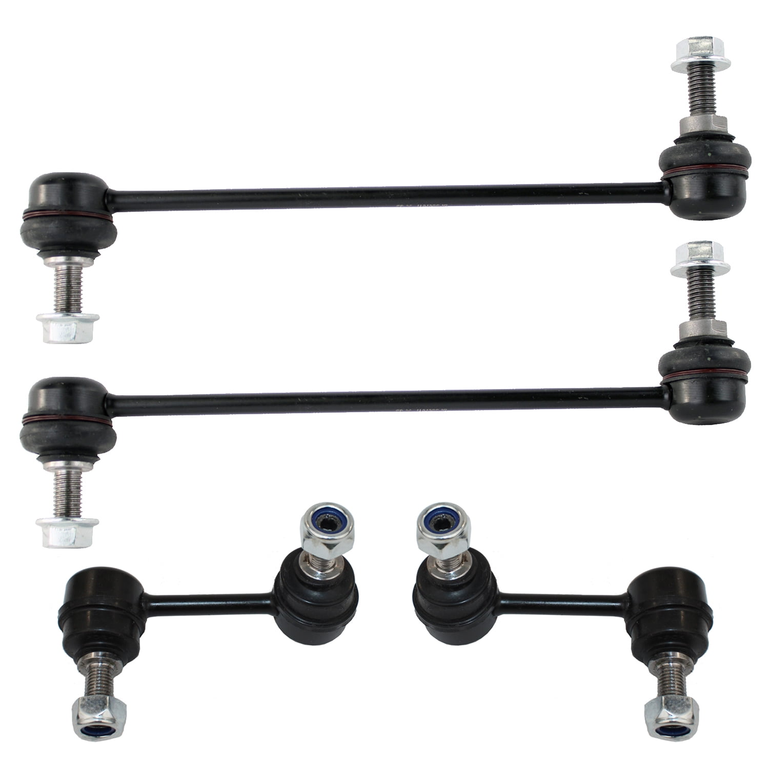 Bison Performance 4pc Front & Rear Steel Suspension Stabilizer Sway Bar ...