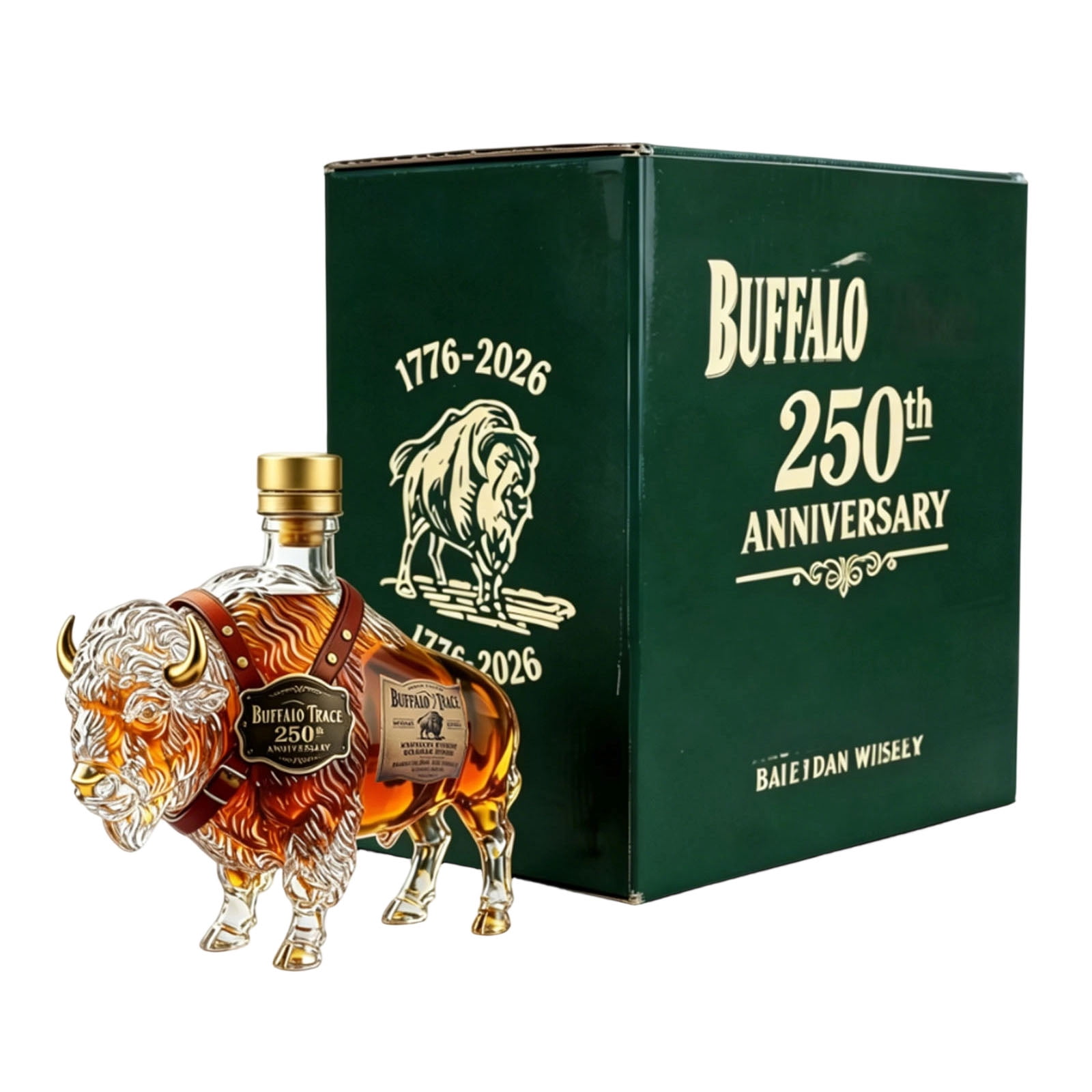 Bison Spirit A Bold Statement in Every Sip Bottle Decanter for Home Bar ...