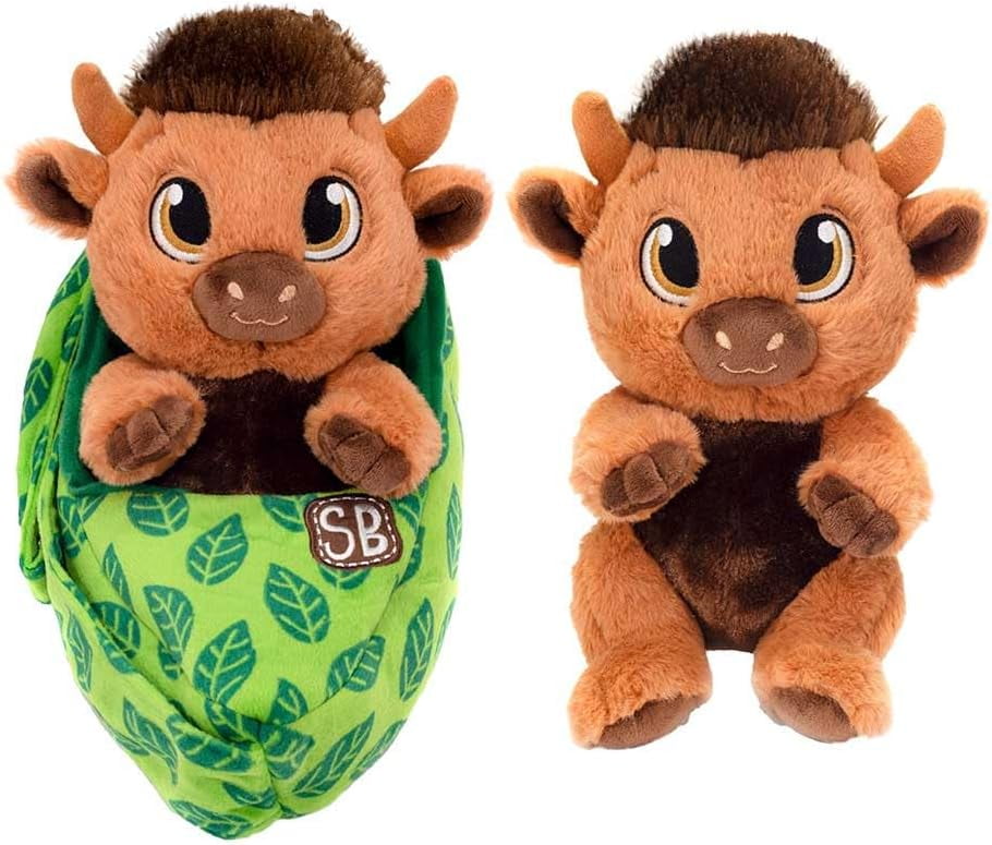Bison Swaddle Baby Plush, Stuffed Animal Keepsake & Sling Carrier, 9.5 ...