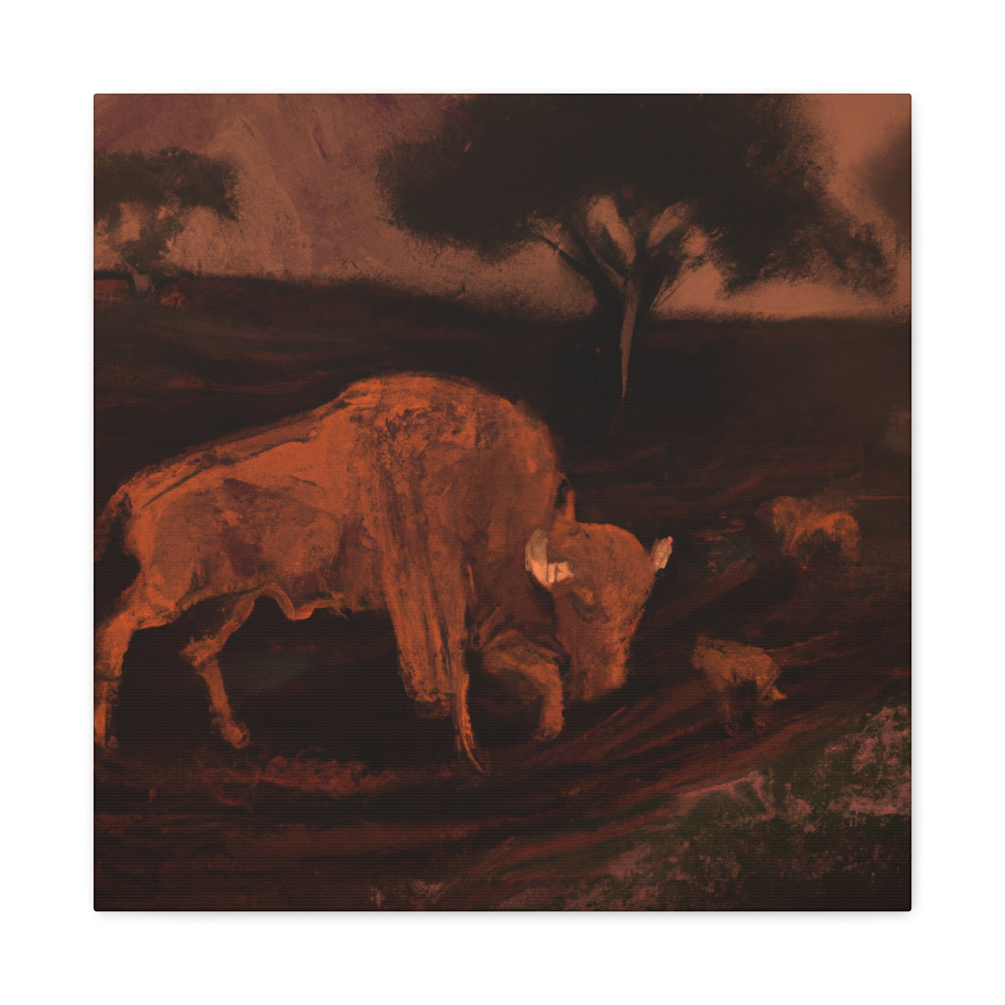 "Bison in Neoclassicism" - Canvas - Walmart.com