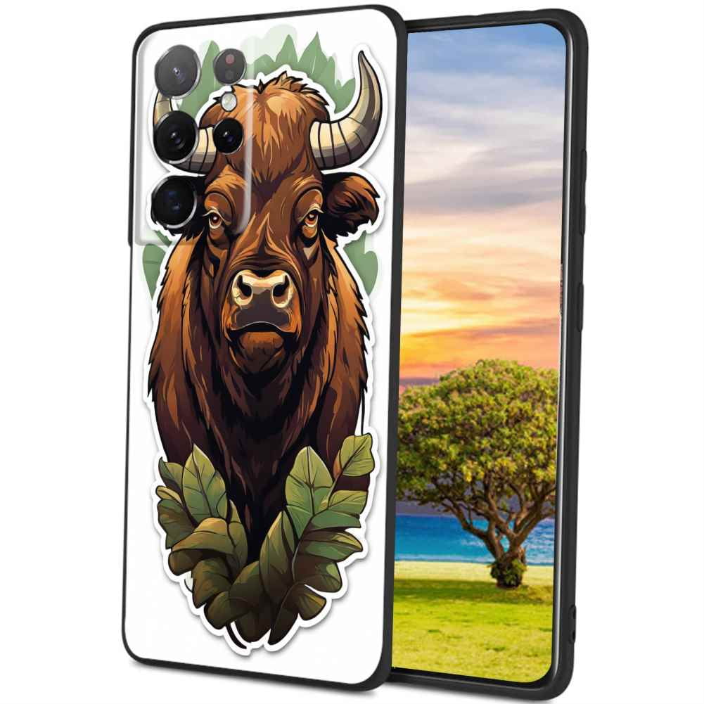 Bison phone case for Samsung Galaxy S23 Ultra for Women Men Gifts,Soft ...