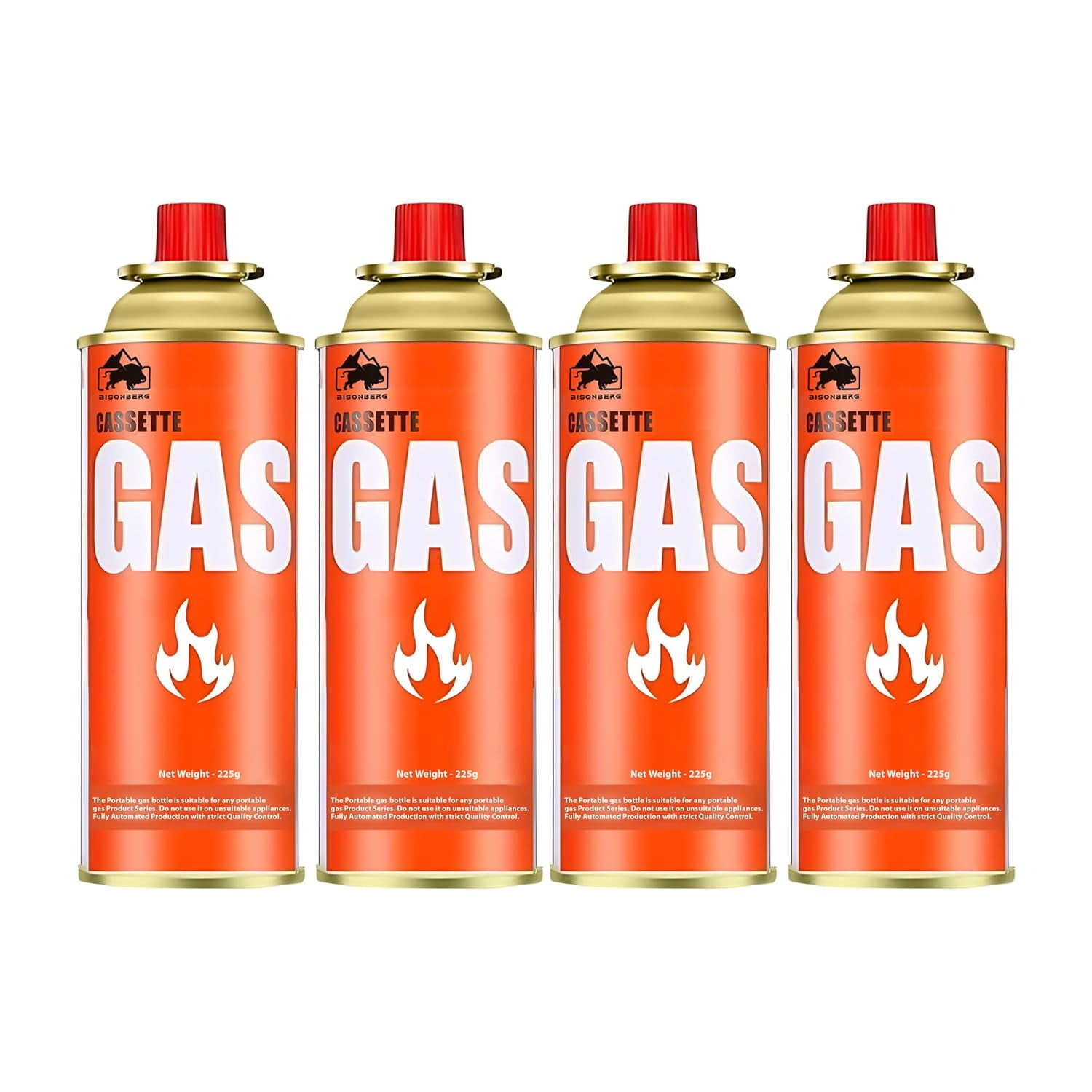 BisonBerg Butane Gas Canister 225g to Refill Flame Lighters Small Stove ...