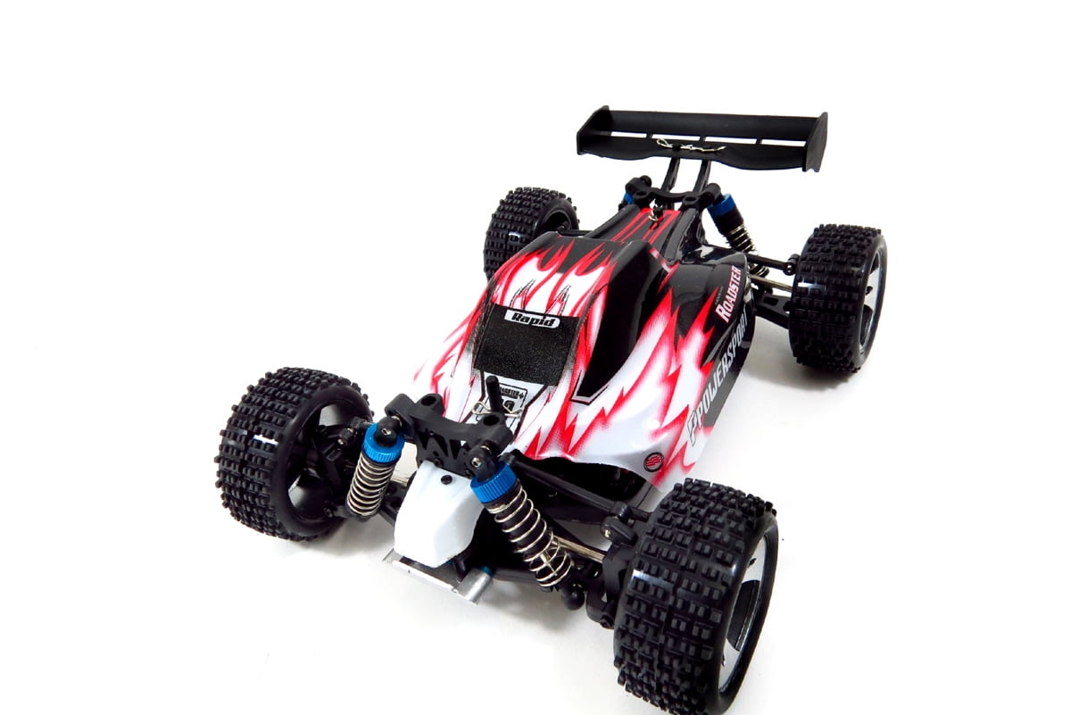 Bisontec 1:18 RC 2.4Gh 4WD Remote Control Off-Road Buggy (Red ...