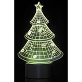 Bisontec 3D Christmas Tree Laser Cut Precision LED Lights - Walmart.com