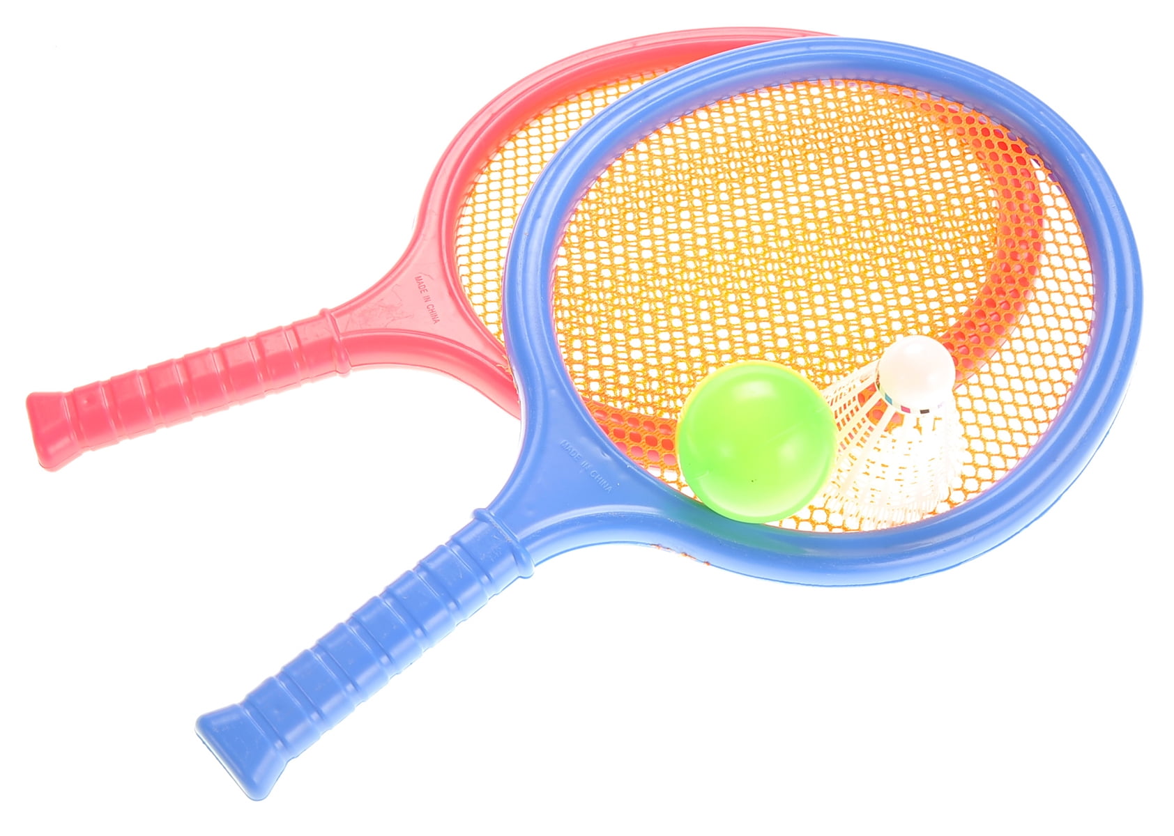 Bisontec Toy Badminton Set For Kids With 2 Rackets, Ball And Birdie ...