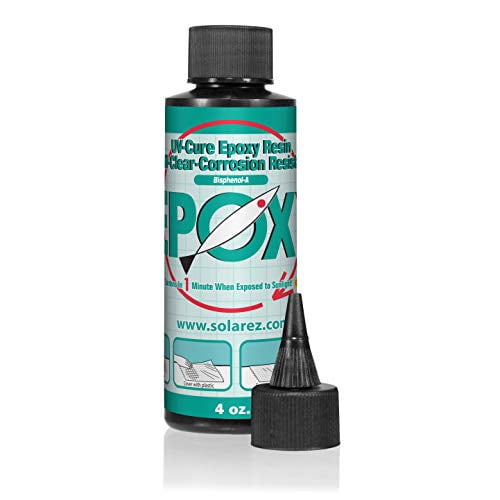 Bisphenol-A (4oz) UV Cure Epoxy Resin ~ Clear Gloss Industrial Standard ...