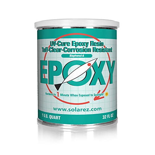 Bisphenol-A UV Cure Epoxy Resin ~ Clear Gloss Industrial Standard Epoxy ...