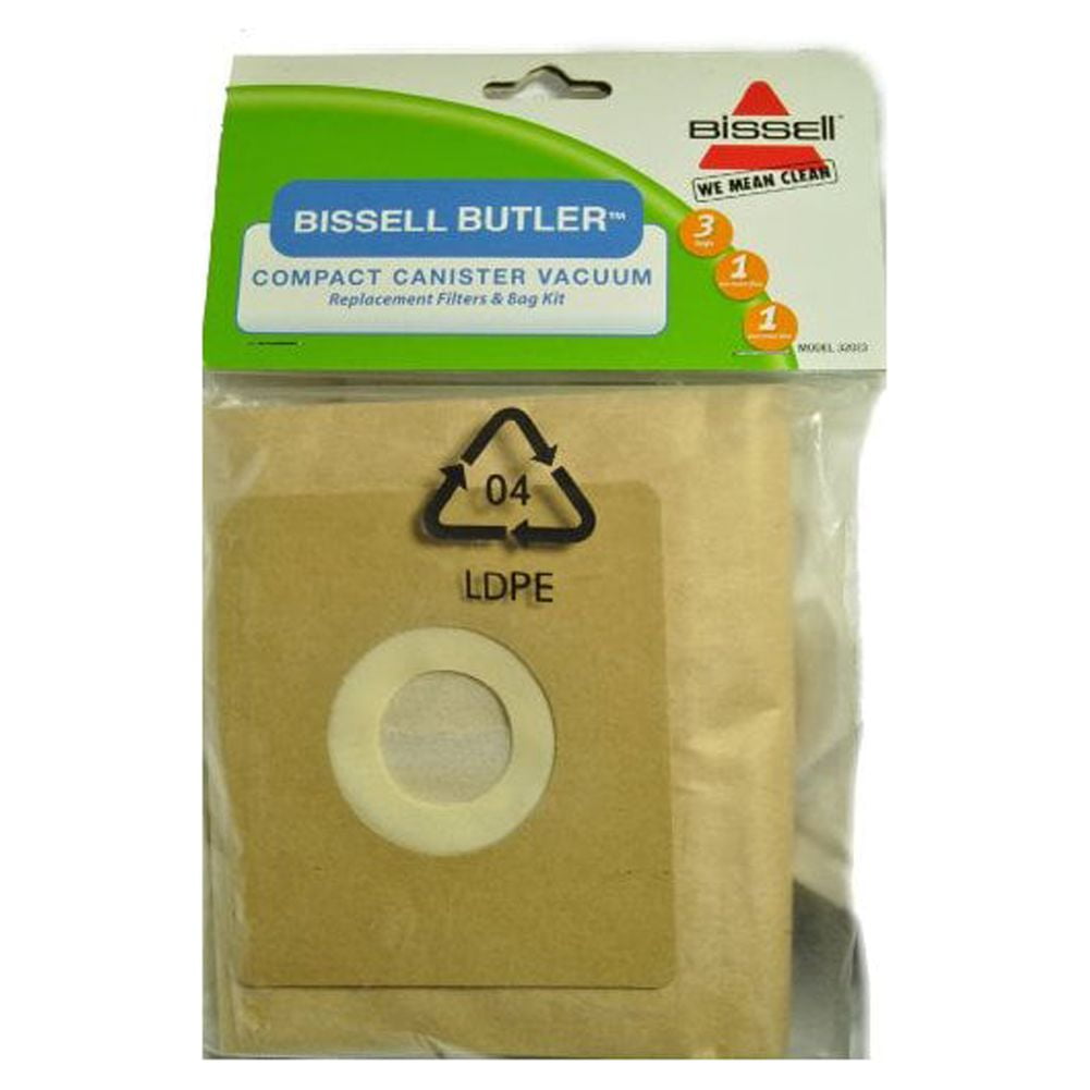 Bissell Butler Compact Canister Vacuum Cleaner Bags, Fits: Model 3580 ...