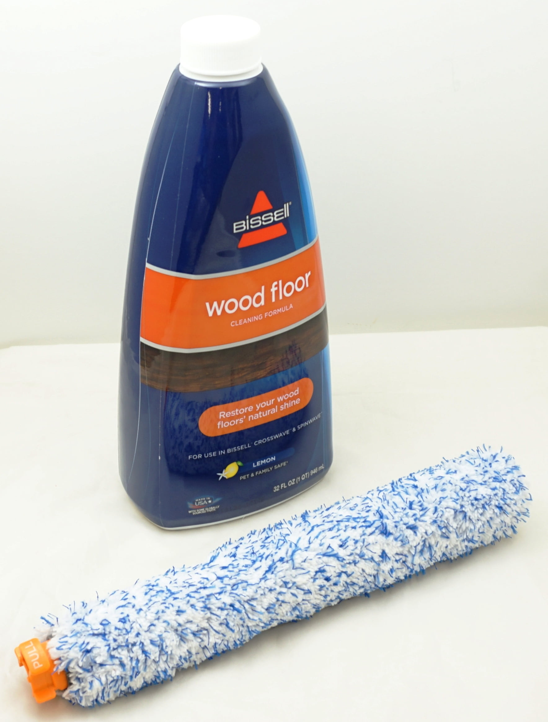 Bissell Crosswave 32oz Wood Floor Cleaning Formula & Wood Floor Brush ...