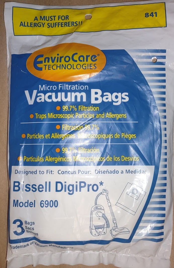 Bissell Digipro vacuum Bags 3 Pack Envirocare These are generic Bags 3 ...