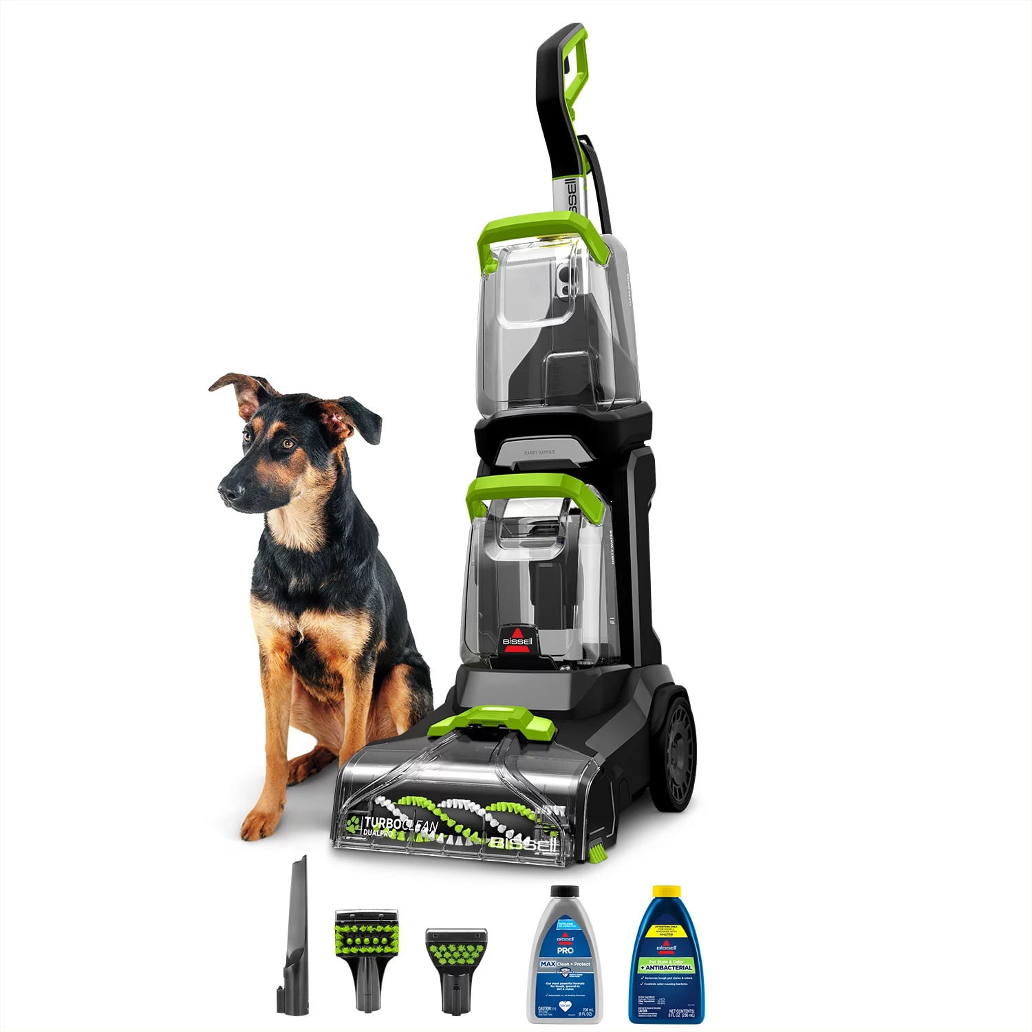 Bissell TurboClean DualPro Pet XL Upright Deep Cleaner - Walmart ...