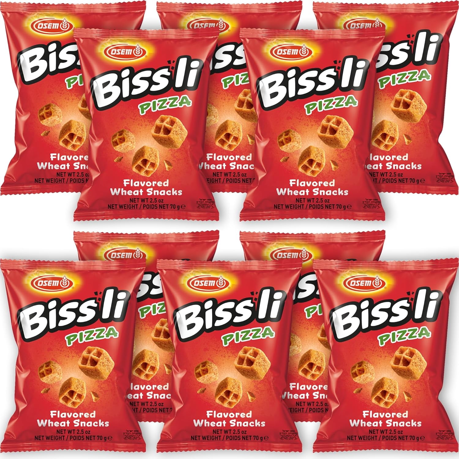 Bissli Pizza Flavored Wheat , 2.5oz Bags (Pack of 10) – Bold Pizza ...