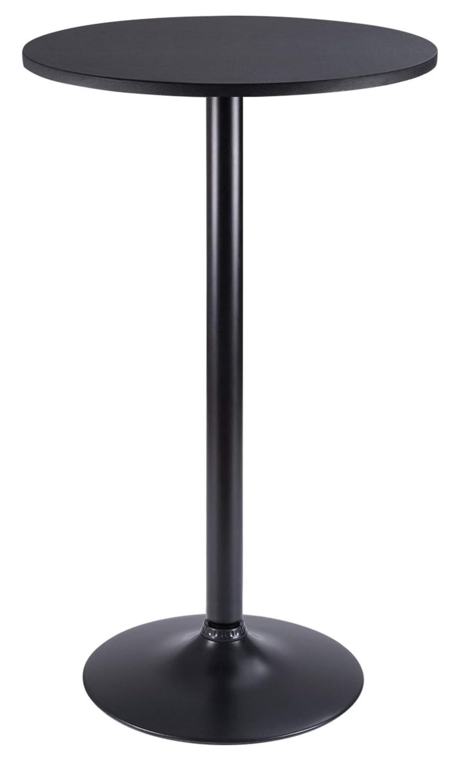 Bistro Pub Table Round Bar Height Cocktail Table Metal Base MDF Top ...