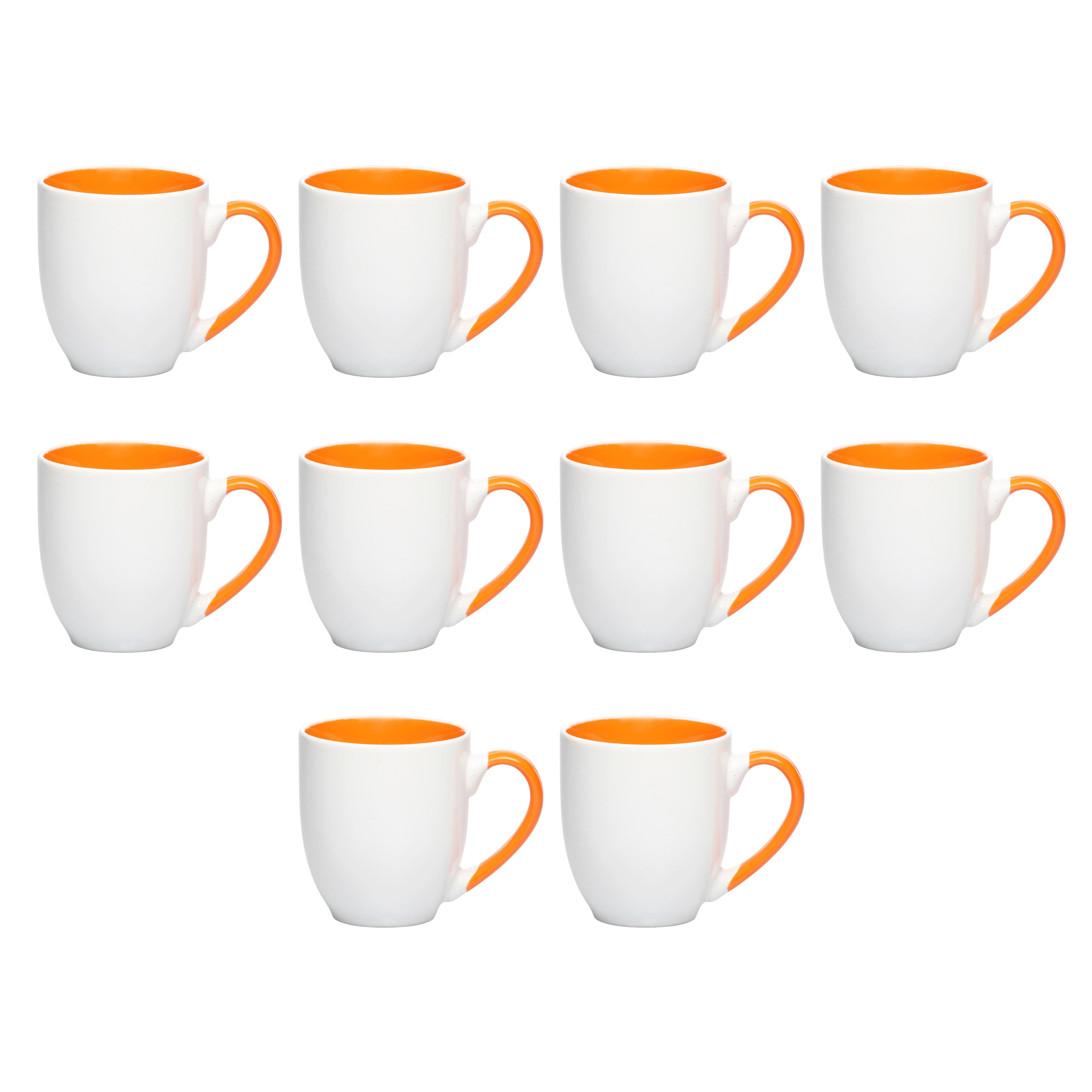 Bistro Style Large Coffee Mugs 16 oz. Set of 10, Bulk Pack - Perfect ...