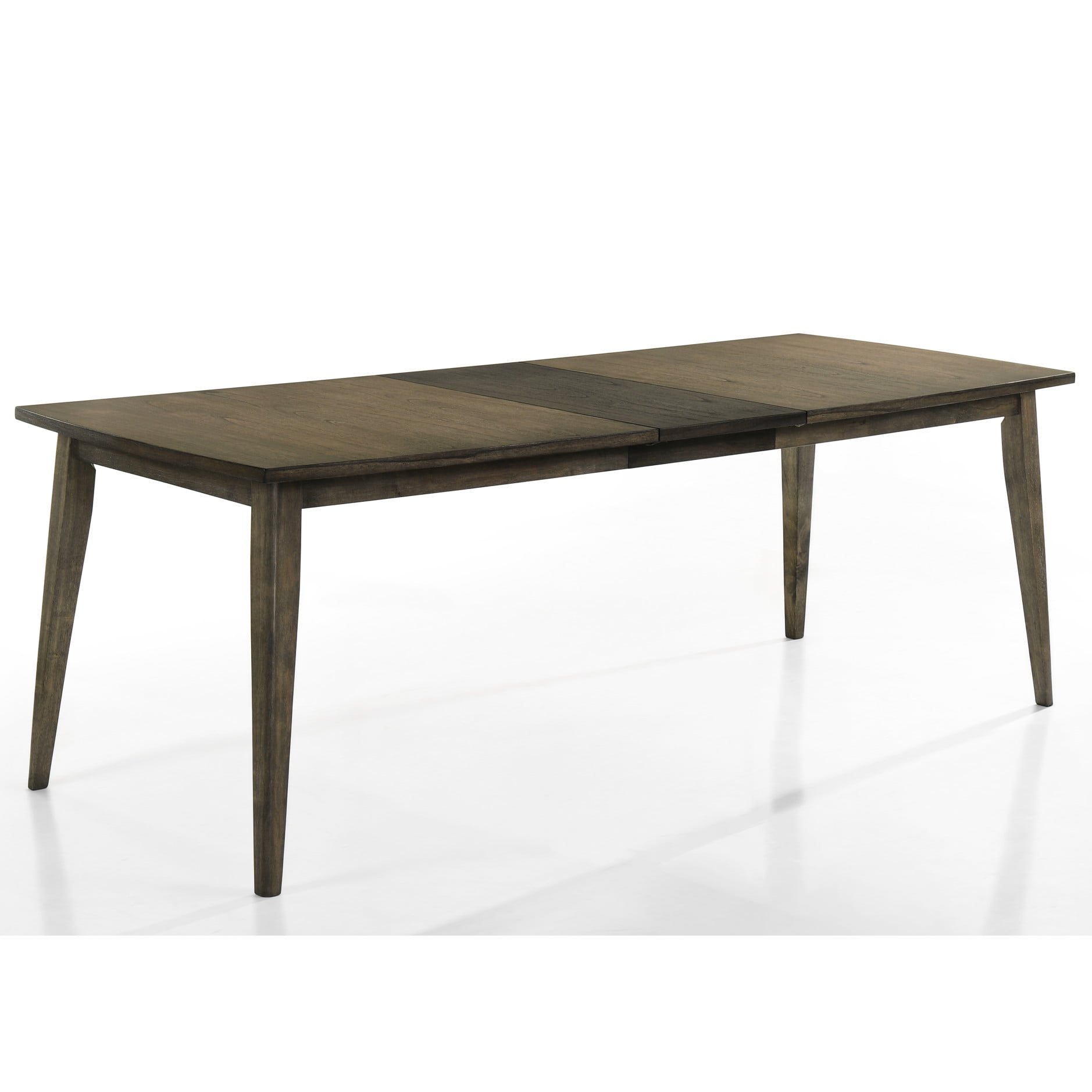 Bistro Vintage Walnut 88" Wide Extension Dining Table - Natural Wood Shine, Solid & Contemporary ...