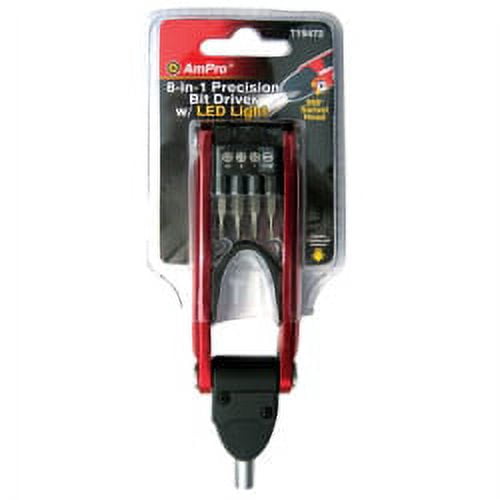 Bit Driver, Lighted Swivel Head, Magnetic, Tips Store in Handle ...